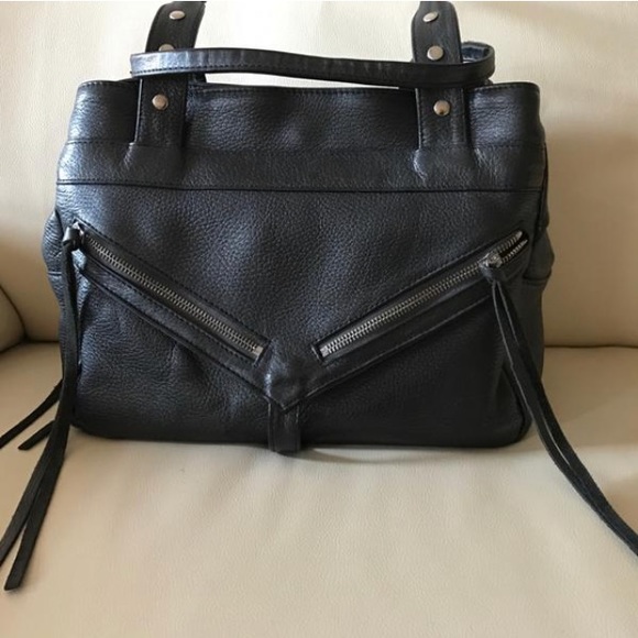 Botkier | Bags | Botkier Black Textured Leather Trigger Satchel Bag ...